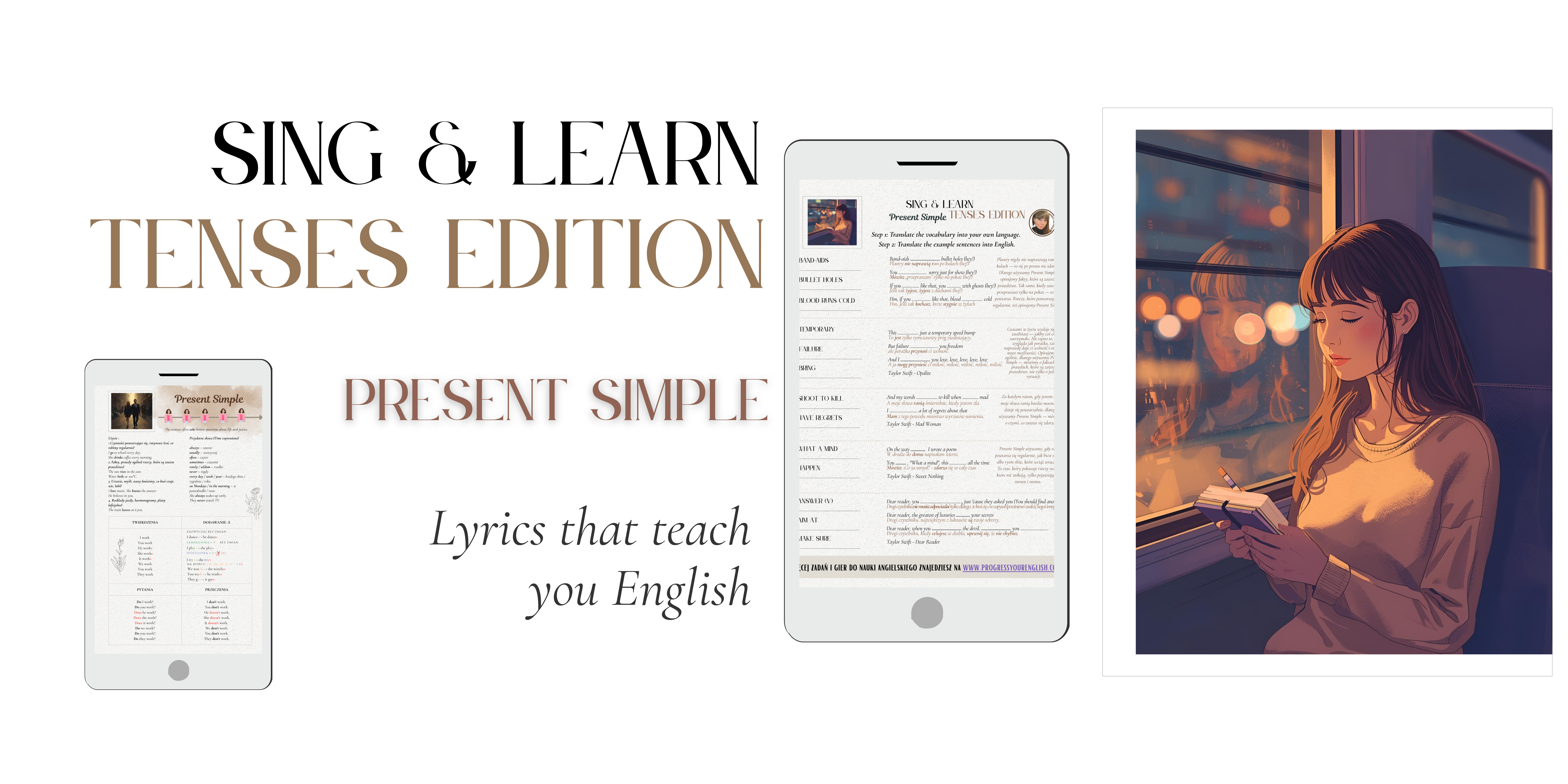 Present Simple in songs – Progress